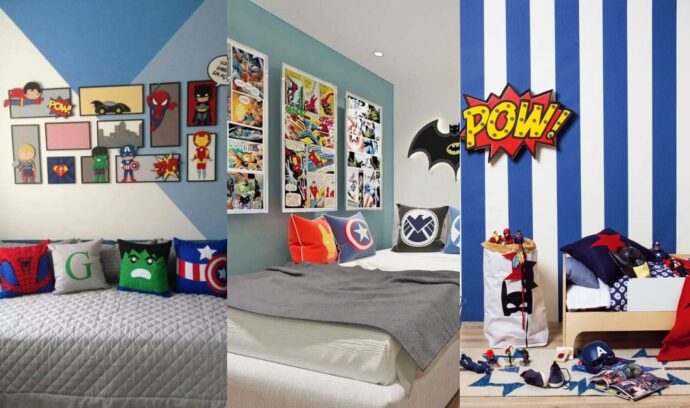 Cuartos decorados de Superheroes