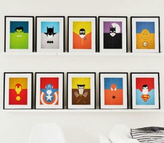Láminas de Superhéroes para decorar